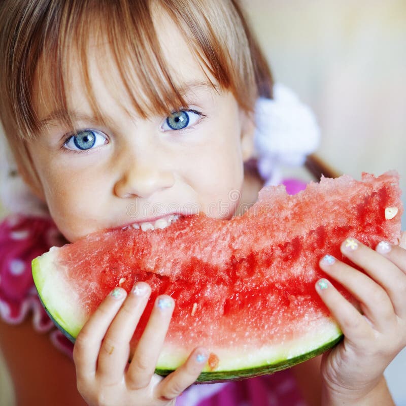 11+ Funny child eating watermelon Free Stock Photos - StockFreeImages