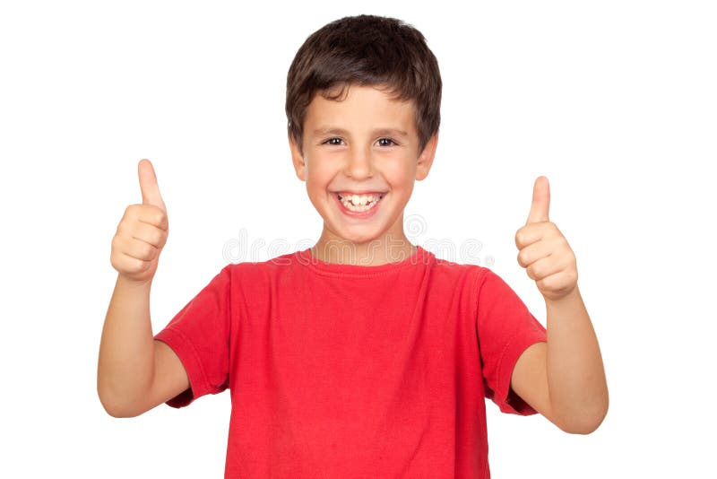 Funny child saying Ok stock photo. Image of looking, adorable - 21410814