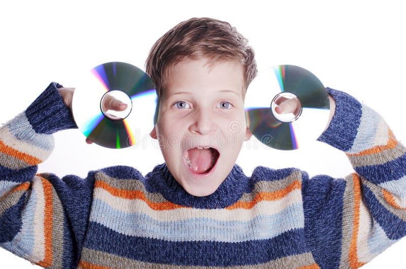 Funny Child Two Cd Disc Stock Photos - Free & Royalty-Free Stock Photos ...