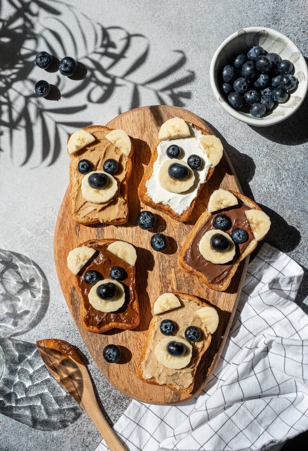 Funny children bear toasts stock image. Image of berry - 151442931