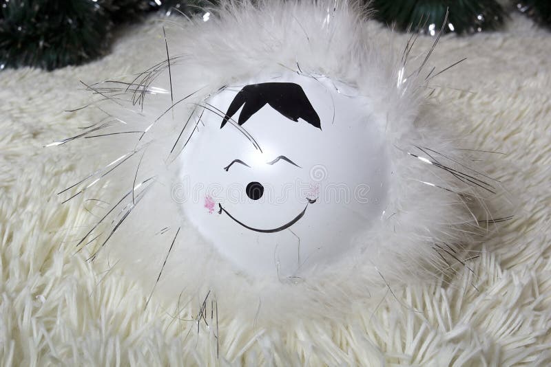 Funny Christmas ball stock image. Image of round, christmas - 64560293