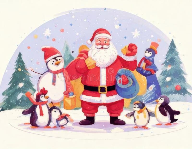 Funny Christmas Cartoons at 29-10-2024 Stock Illustration ...