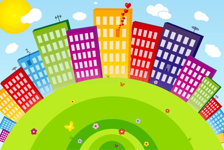 Funny Colorful City Landscape Stock Illustrations – 1,868 Funny ...