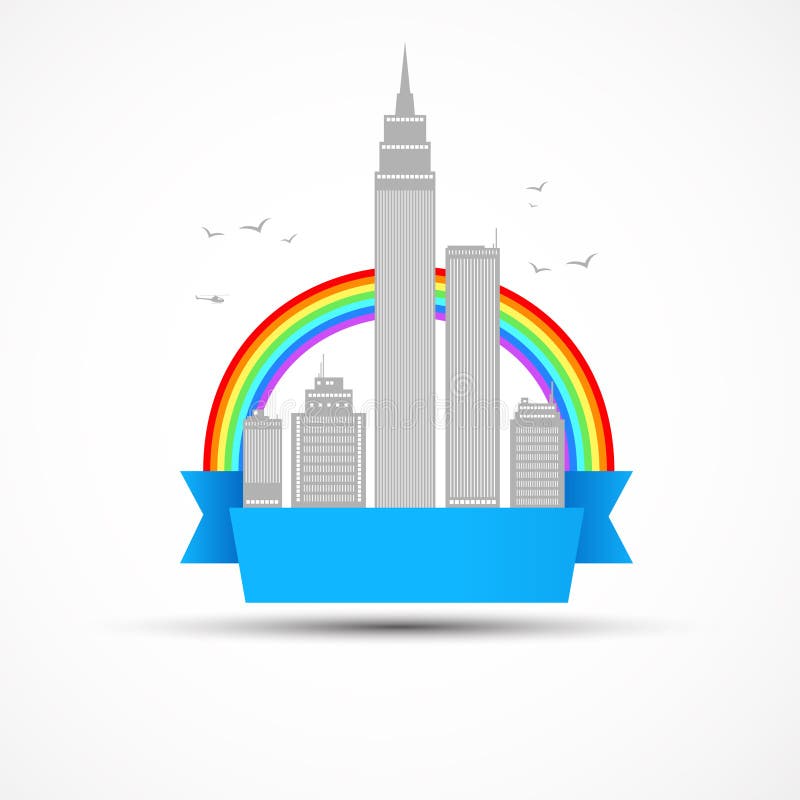 Funny city background stock vector. Illustration of property - 25365034