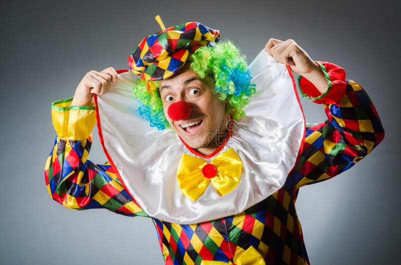 Funny Clown in Comical Concept Stock Image - Image of costume ...