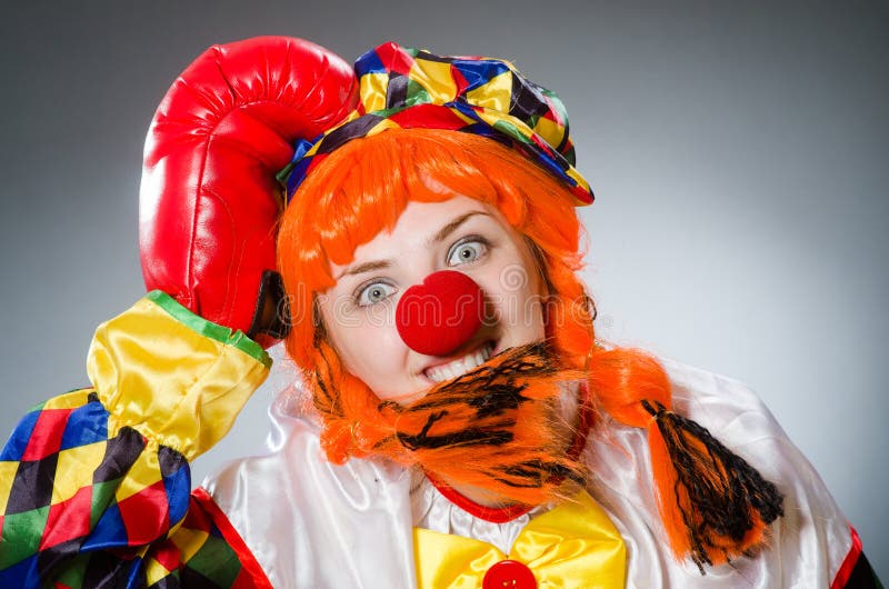 The Funny Clown in Comical Concept Stock Photo - Image of fool ...