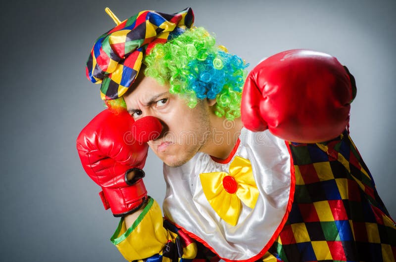 The Funny Clown in Comical Concept Stock Photo - Image of fool ...