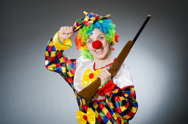 The Funny Clown in Comical Concept Stock Image - Image of humourous ...