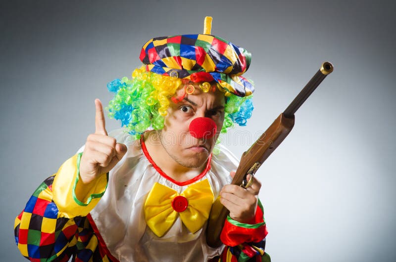 The Funny Clown in Comical Concept Stock Image - Image of colourful ...