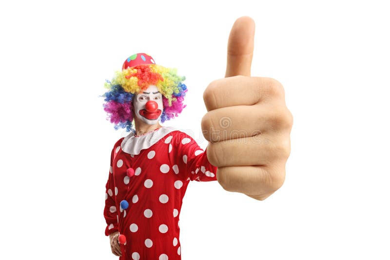 Clown holding a gift box stock photo. Image of performer - 281920918