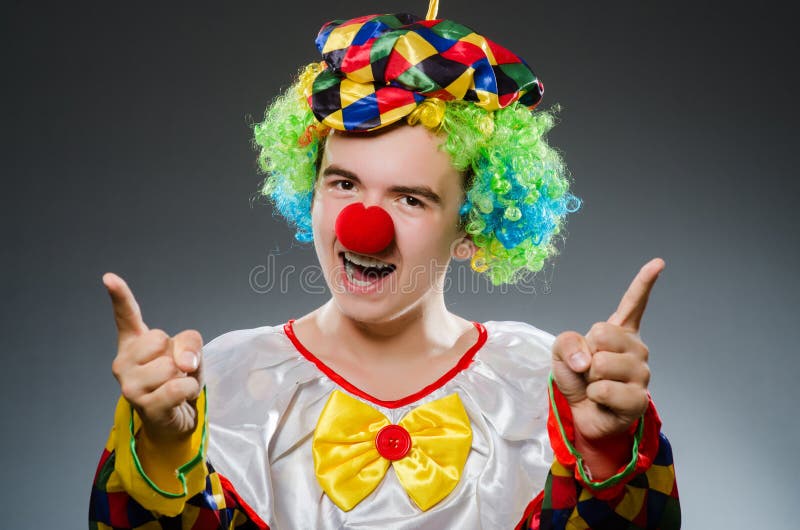 Funny clown stock photo. Image of comedy, character, happiness - 43416876