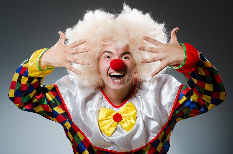 Funny clown stock image. Image of humour, dressed, holiday - 42202713