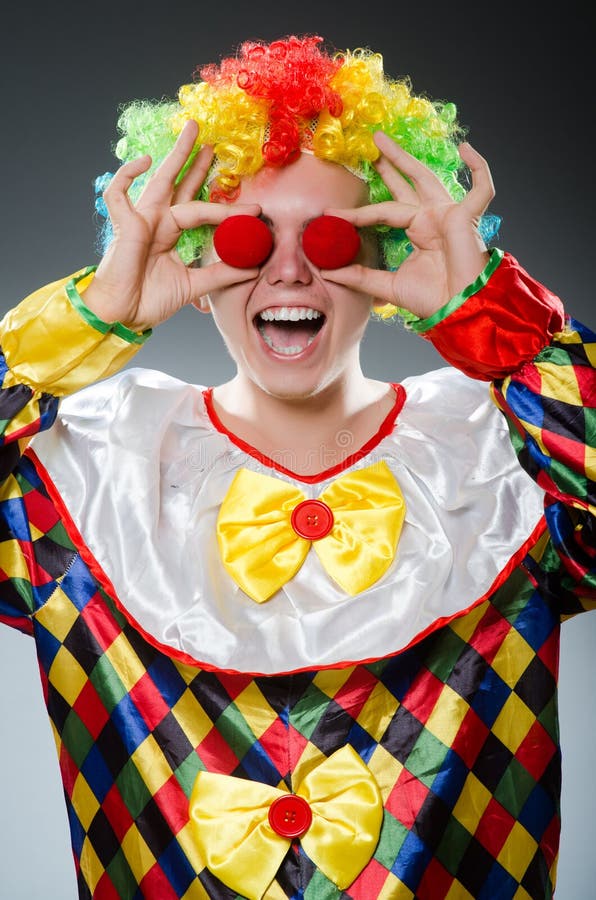 Funny clown stock photo. Image of occupation, entertainment - 42394430