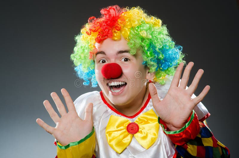 Funny clown stock image. Image of comedy, character, expression - 42597091