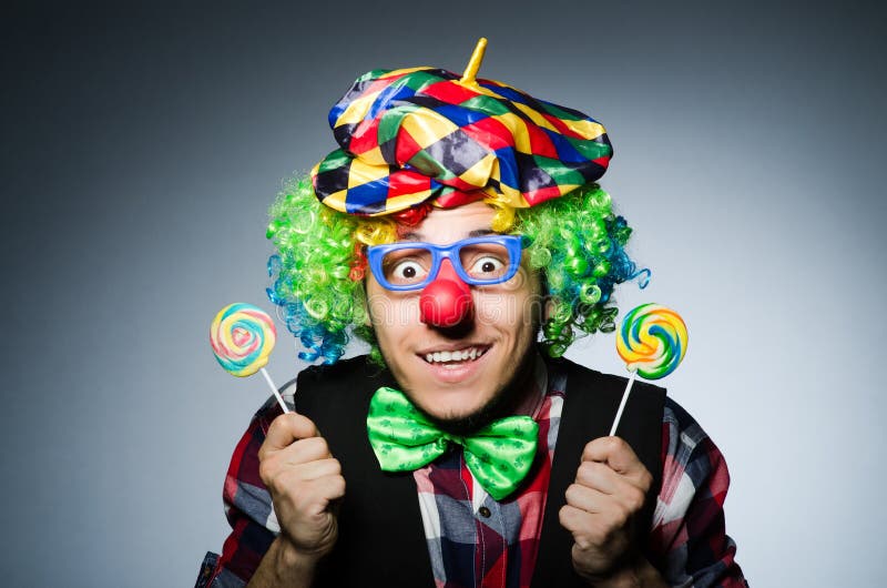 Funny clown stock photo. Image of fool, carnival, humour - 42579324