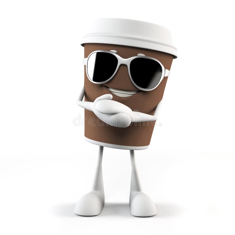 Funny Coffee Paper Cup Stock Illustrations 2 025 Funny Coffee Paper