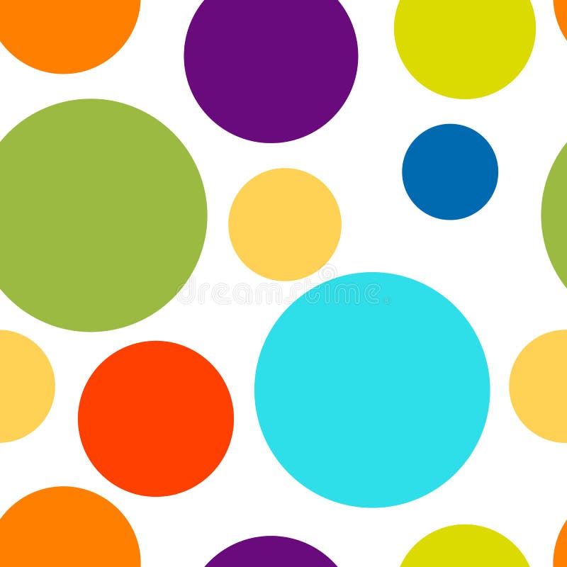 Funny Colorful Dots Seamless Pattern for Your Stock Illustration ...