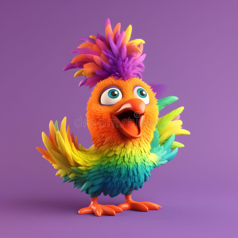 Funny Purple Rooster Stock Illustrations – 58 Funny Purple Rooster ...