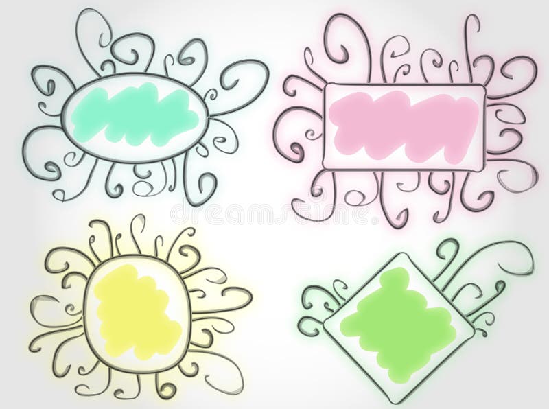 Funny Colorful Vector Frames Picture. Image: 21946180