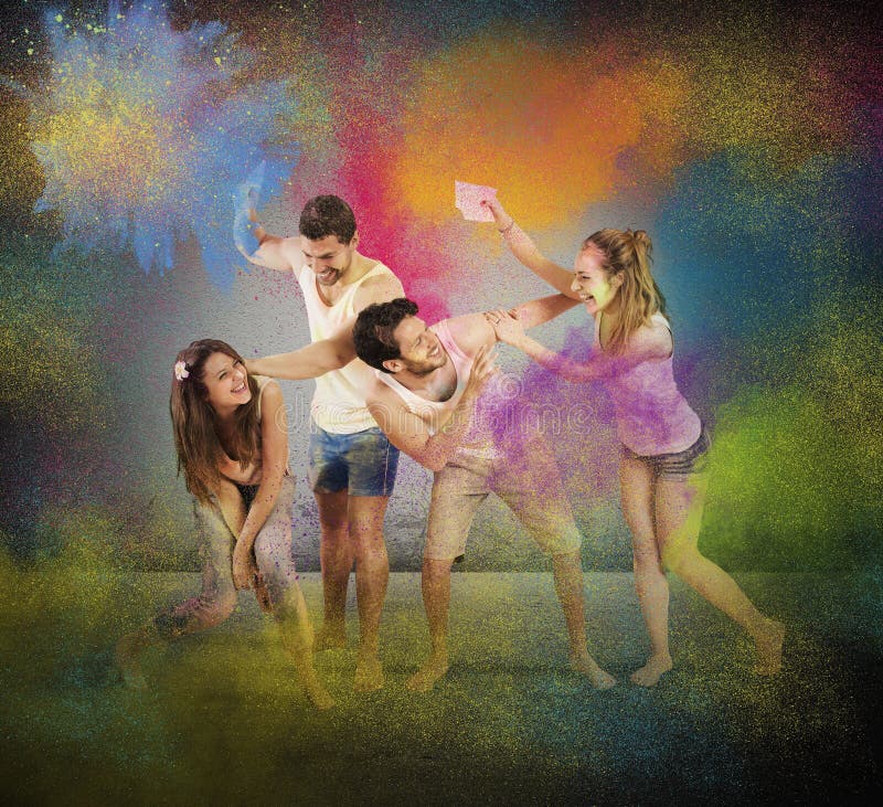 Funny Coloured Entertainment Stock Photo - Image of joyful, colour ...