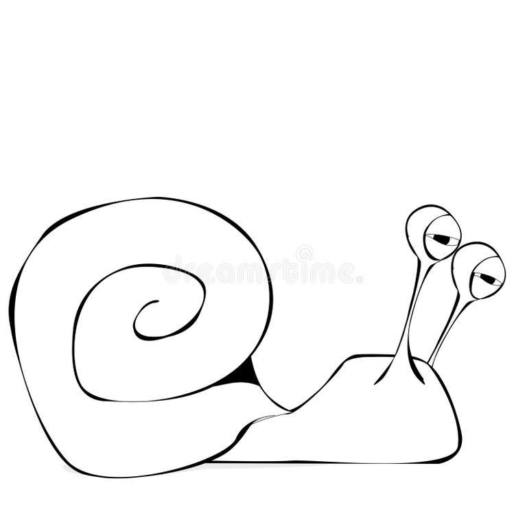 Funny comic art slug stock illustration. Illustration of funny - 201959136