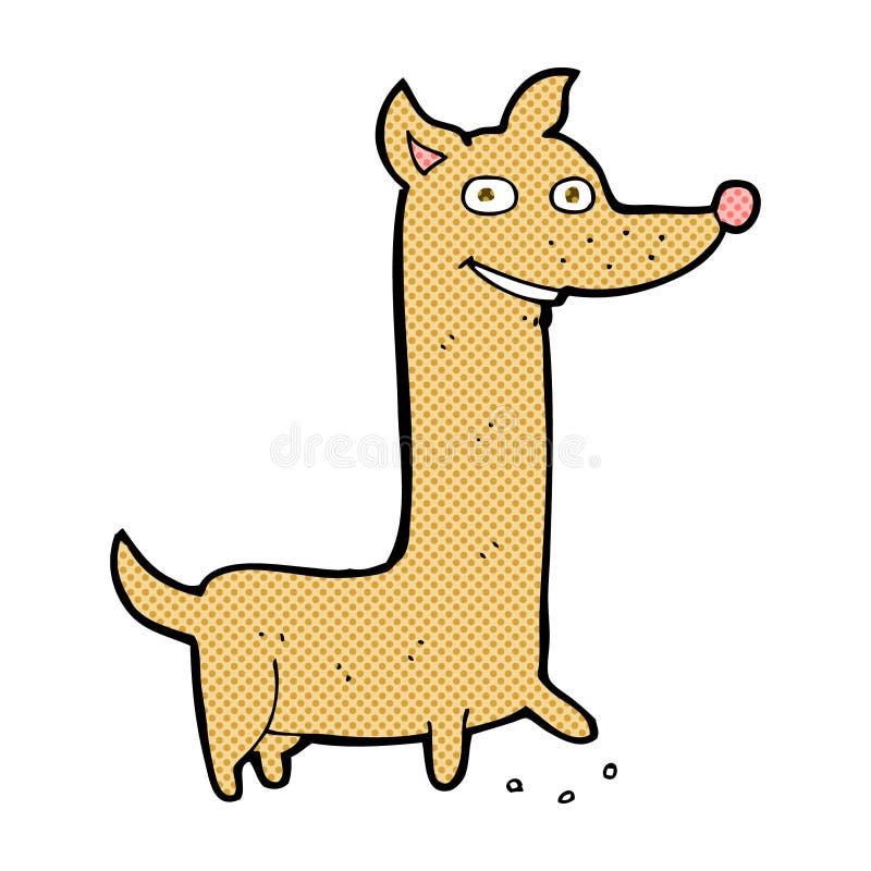 Funny comic cartoon dog stock illustration. Illustration of silly ...
