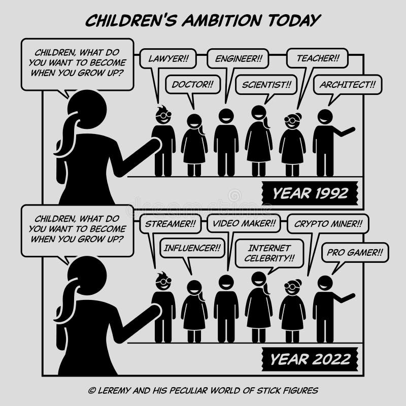 Children Ambition Stock Illustrations – 207 Children Ambition Stock ...