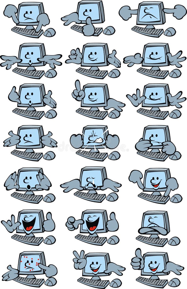 Funny Computer Stock Illustrations – 60,428 Funny Computer Stock ...