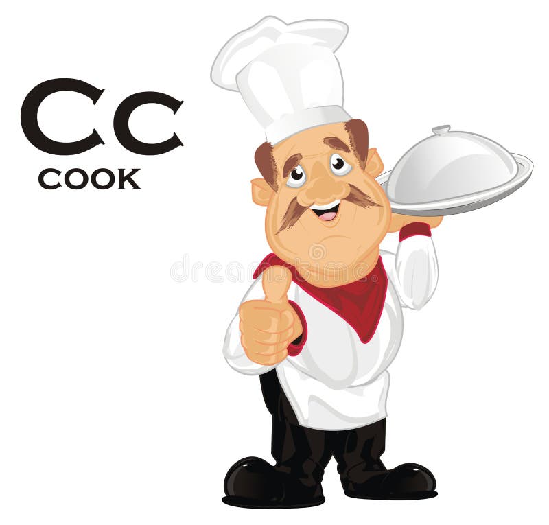 Cook and abc stock illustration. Illustration of shape - 136488114