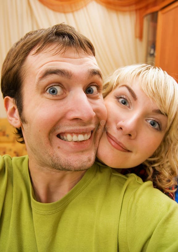 Funny couple stock photo. Image of couple, bright, funny - 3941916