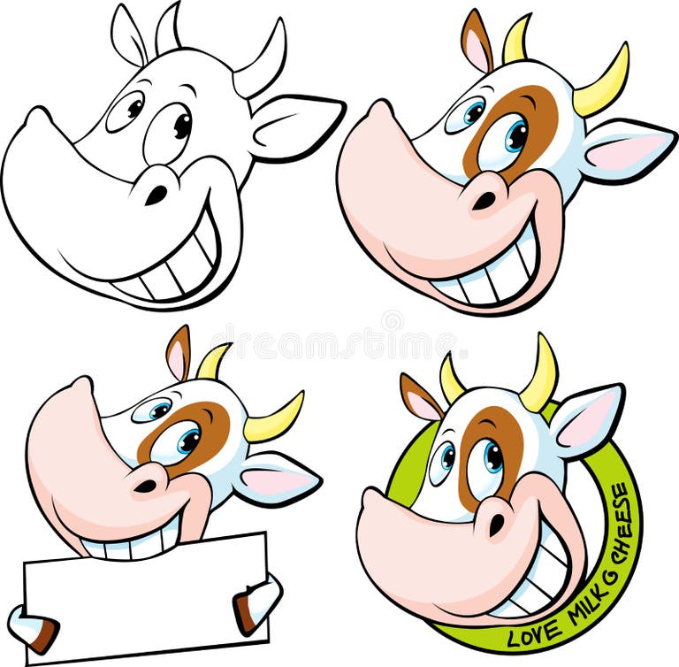 Funny Crazy Cartoon Cow Stock Illustrations – 566 Funny Crazy Cartoon ...
