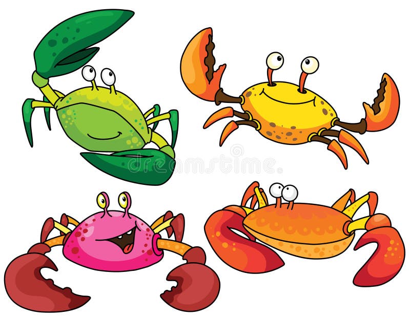 Crabs stock vector. Illustration of smile, aquatic, crabs - 14616446