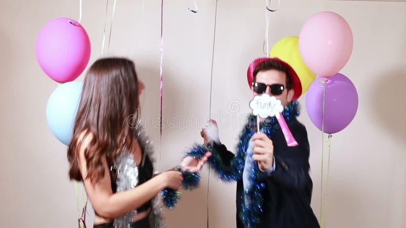 Funny Crazy Couple Having Awesome Time Dancing Stock Footage Video Of