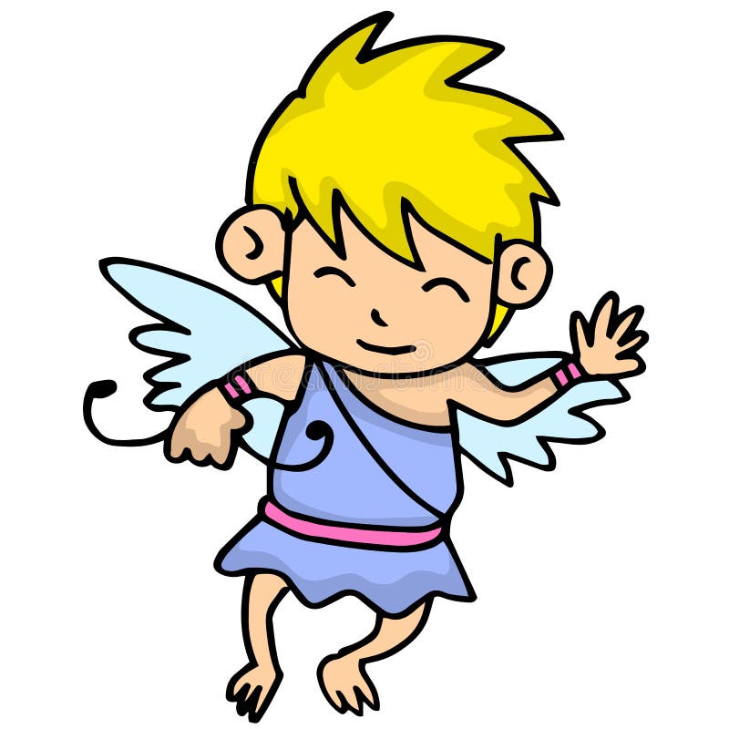 Funny Cupid Cartoon Vector Art Stock Vector - Illustration of holiday ...