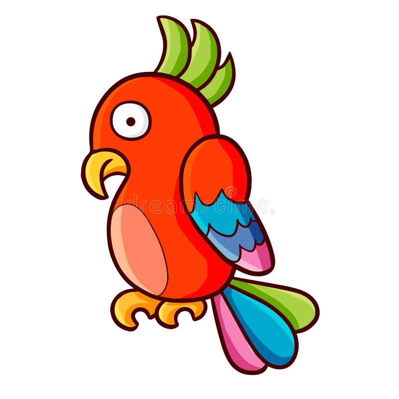Comical Parrot Stock Illustrations – 164 Comical Parrot Stock ...