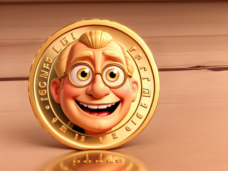 Funny Cute Coin Money Character Stock Illustration - Illustration of ...