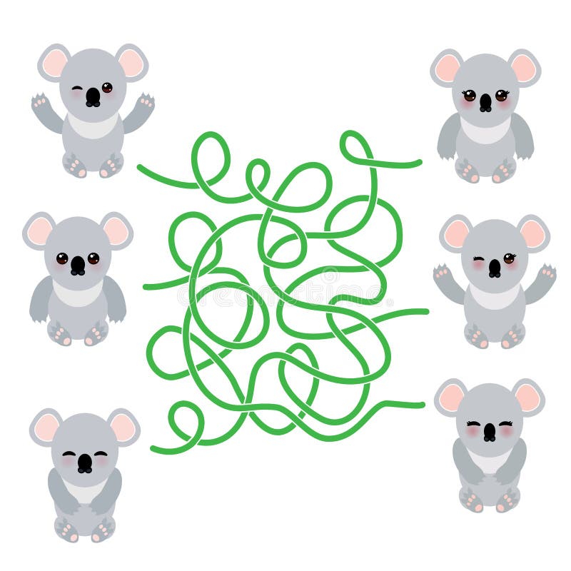 Koala Maze Stock Illustrations – 64 Koala Maze Stock Illustrations ...