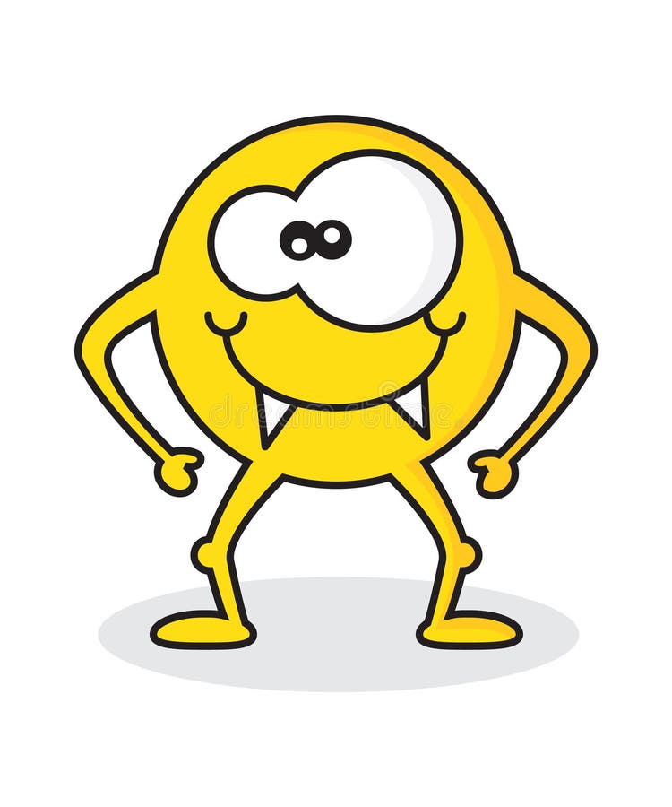 Funny Monsters Cartoons Character Stock Vector - Illustration of goofy ...