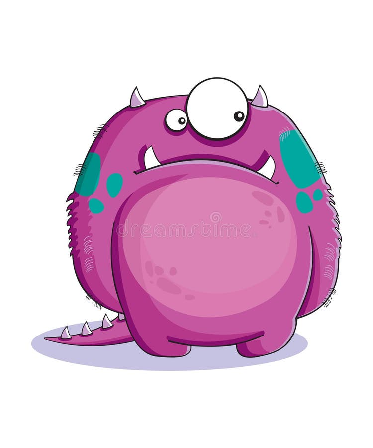 Funny Monsters Cartoons Character Stock Vector - Illustration of germ ...