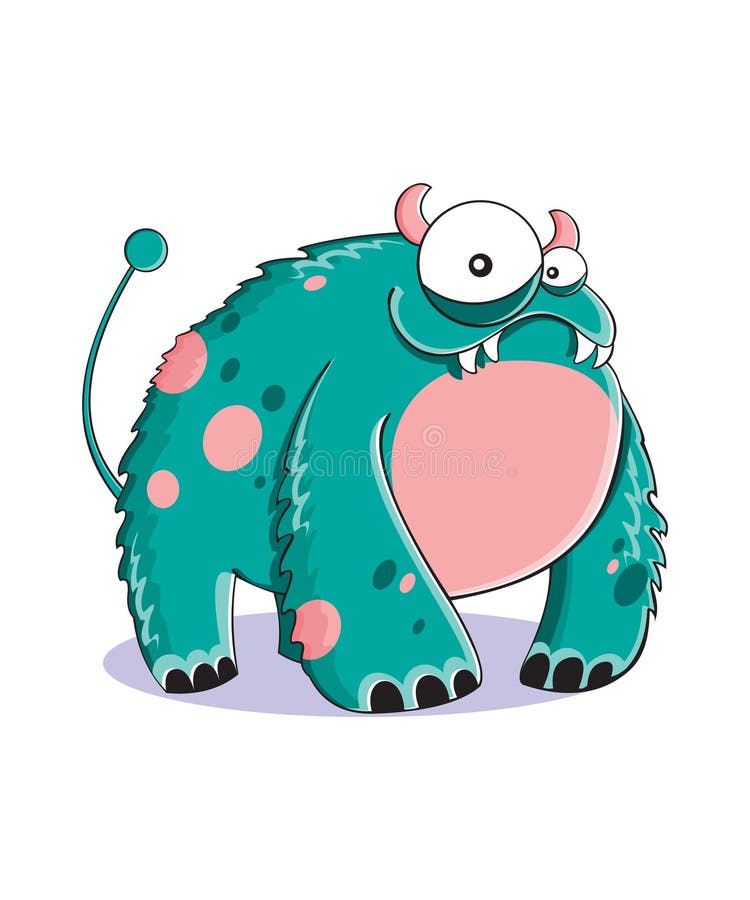 Funny Monsters Cartoons Character Stock Vector - Illustration of creepy ...