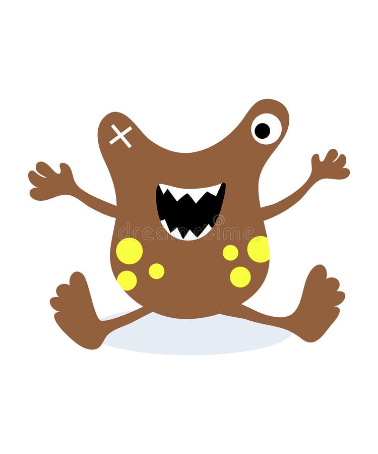 Funny Monsters Cartoons Character Stock Vector - Illustration of creepy ...