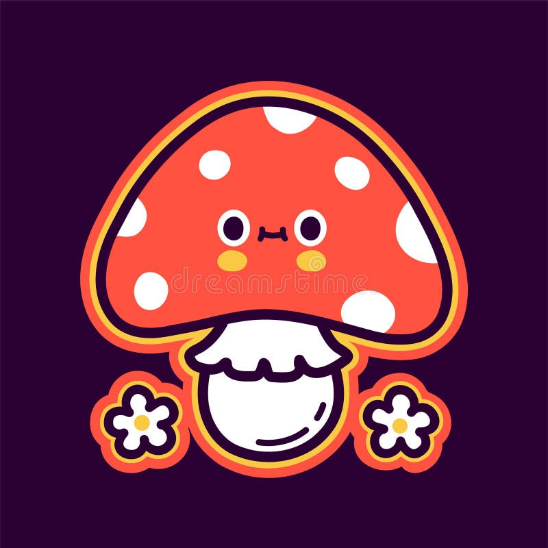 Funky toadstool stock illustration. Illustration of fungi - 1021705