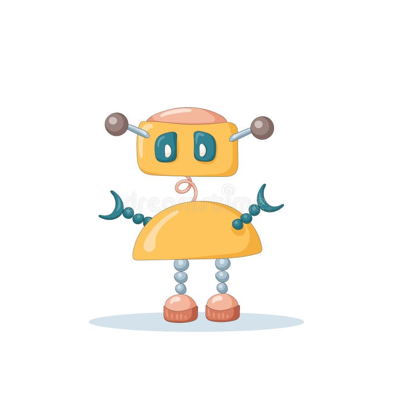 Funny Yellow Robot Stock Illustrations – 799 Funny Yellow Robot Stock ...