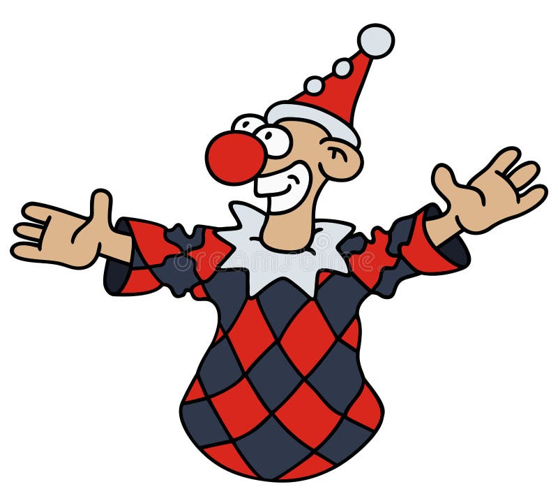 Funny Harlequin Avatar Character Stock Vector - Illustration of person ...