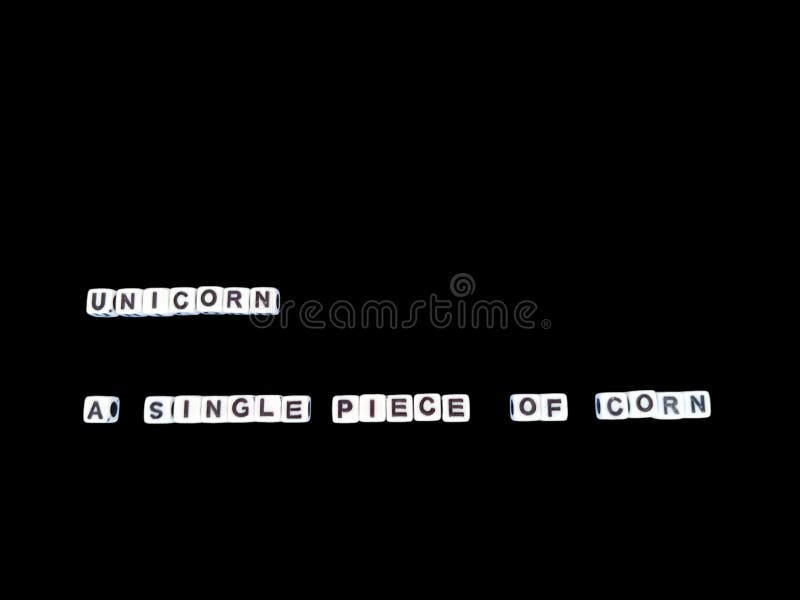 Funny Definition of the Word Unicorn Stock Photo - Image of humor ...