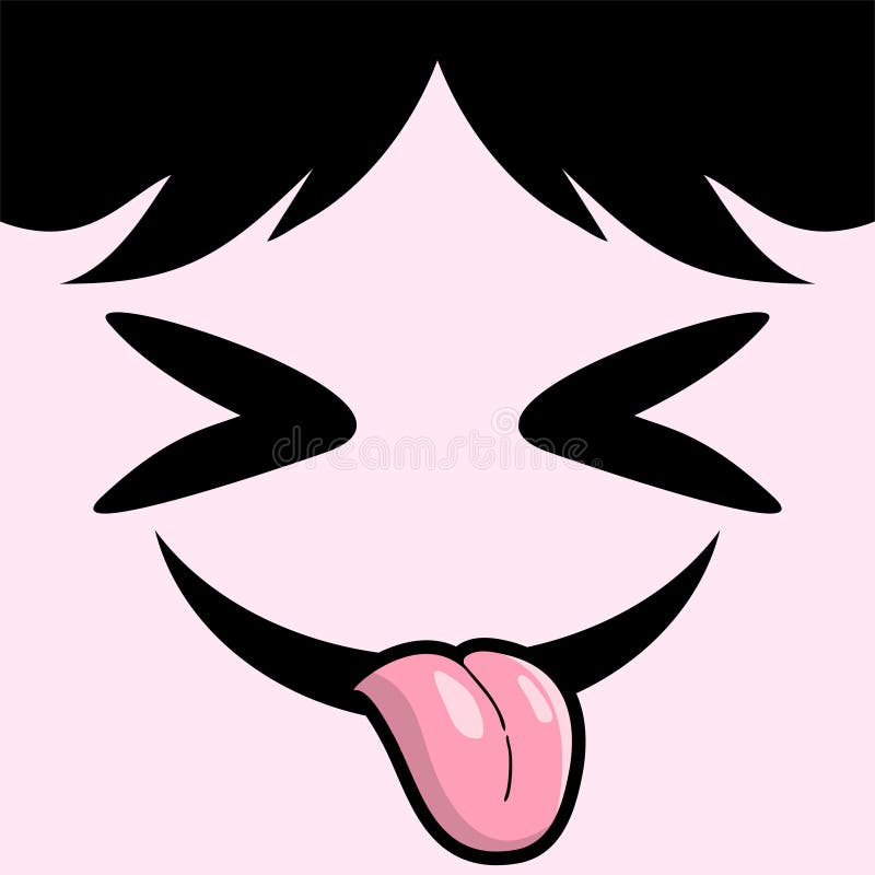 Funny derision expression stock vector. Illustration of icon - 86556382