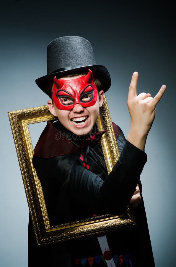 Funny devil stock image. Image of male, religion, satan - 41724323