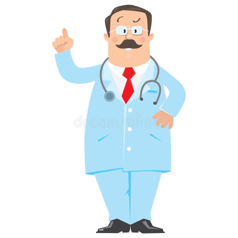 Funny doctor stock illustration. Illustration of character - 49712832