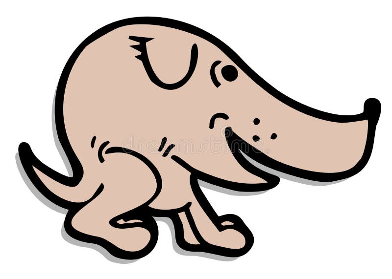 Funny strange dog stock vector. Illustration of holiday - 29597504