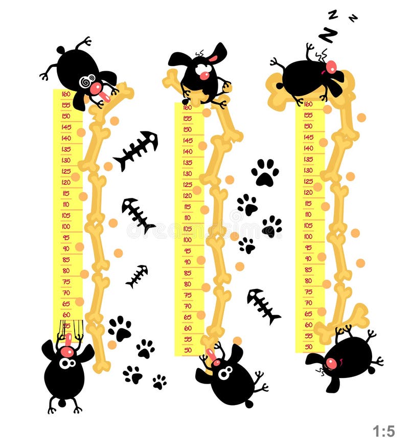 Funny dogs stock vector. Illustration of meter, cartoon - 46183833